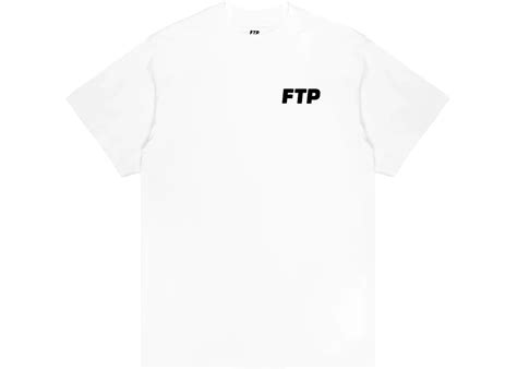 Ftp Puff Print Logo Tee White Mens Fw23 Us