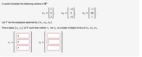 Solved Find A Basis V V Of V Such That Neither V Nor Chegg Com