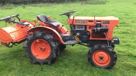 Kubota B7001 4wd Compact Tractor With Rotavator For Sale Youtube