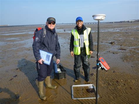 Fieldwork Mapping Sea Grasses And Sediment Sampling For Grain Trend
