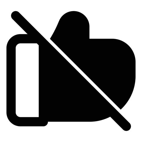 No Like Solid Style Icon Empty States 10506368 Vector Art At Vecteezy