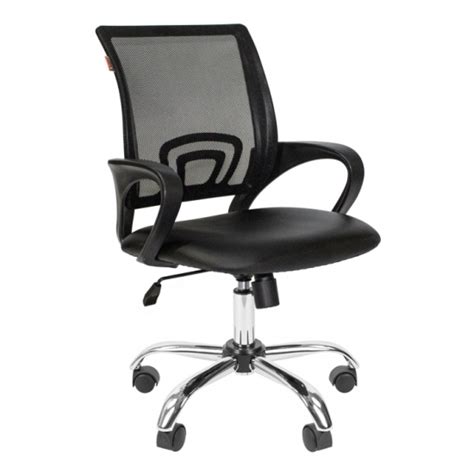 Кресло офисное EASY CHAIR VT_EChair-304 TPU кожзам черн/сетка черн ...