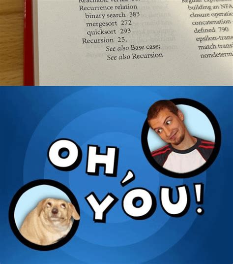 found in the sedgewick wayne algorithms book index r programmerhumor