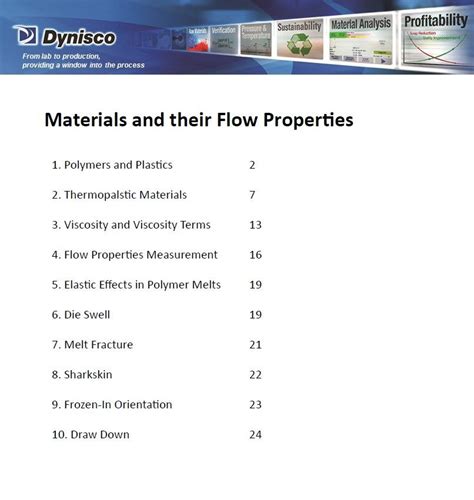 Materials And Their Flow Properties Azurr Technology S R O