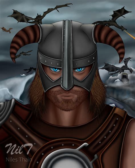 Skyrim Dragonborn Drawing