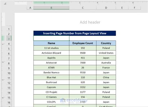 How To Insert Page Number In Excel Cell Not In Header How To Insert Page Number In Excel Cell Not In Header