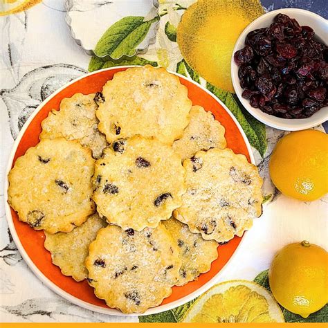 English Easter Biscuits Sunny Lemon Cranberry Cookies