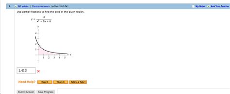 Solved 9 0 1 Points Previous Answers Larcalc11 8 5 041 My