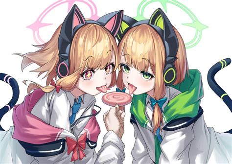 Sensei Momoi And Midori Blue Archive Drawn By Kasgero Danbooru