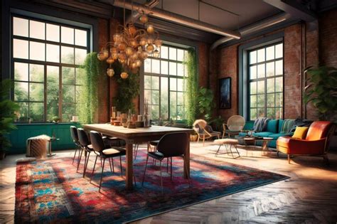 Premium AI Image A Blend Of Modern And Eclectic Design Elements