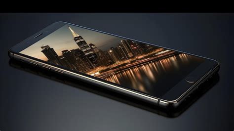 Premium Photo A Sleek Smartphone With A Borderless Display