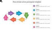 Circle Arrow PowerPoint Template And Google Slides