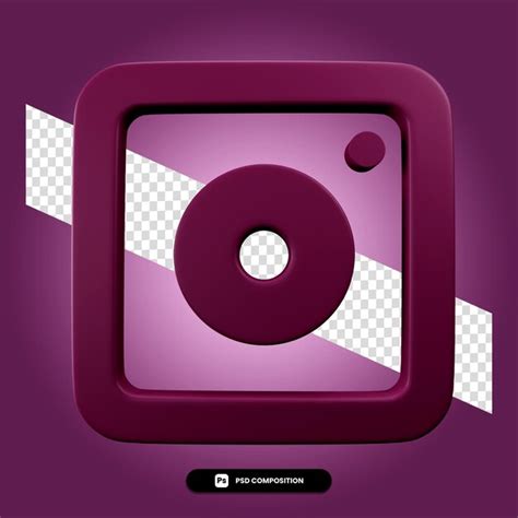Premium PSD Psd Purple Instagram Frame