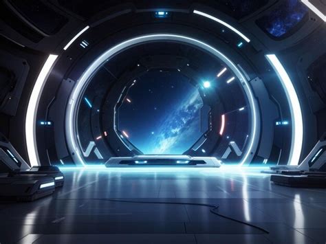 Premium Ai Image Science Fiction Background