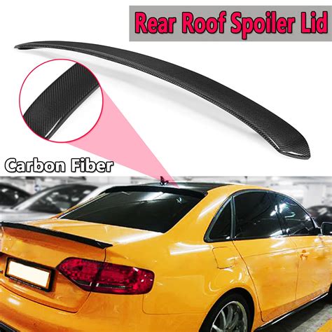 For Audi A4 S4 B8 Quattro Sedan Models 2009 2016 Real Carbon Fiber Rear