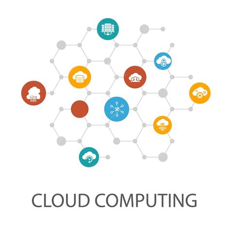 Premium Vector Cloud Computing Presentation Template Cover Layout And Infographics Cloud