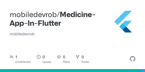 Github Mobiledevrob Medicine App In Flutter Mobiledevrob