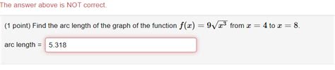 solved the answer above is not correct 1 point find the