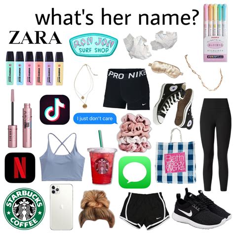 Whats Her Name Starter Pack💗🌞 Teen Trends Mood Clothes Cute Simple Outfits