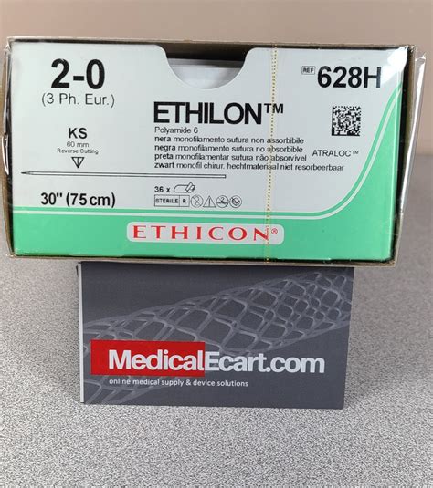 Ethicon 628h Ethilon Nylon Suture