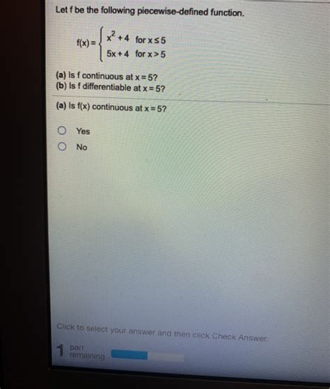 Solved Let F Be The Following Piecewise Defined Function X2