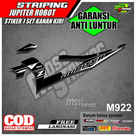 Jual STIKER MOTOR STRIPING YAMAHA JUPITER Z ROBOT 2010 2011 2012 KODE