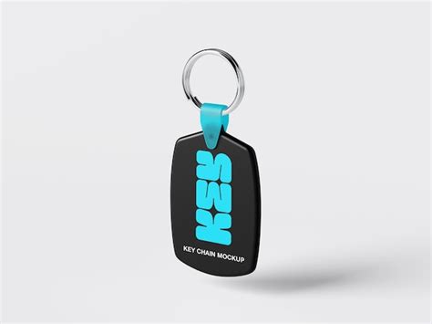 Premium Psd Plastic Keychain Mockup