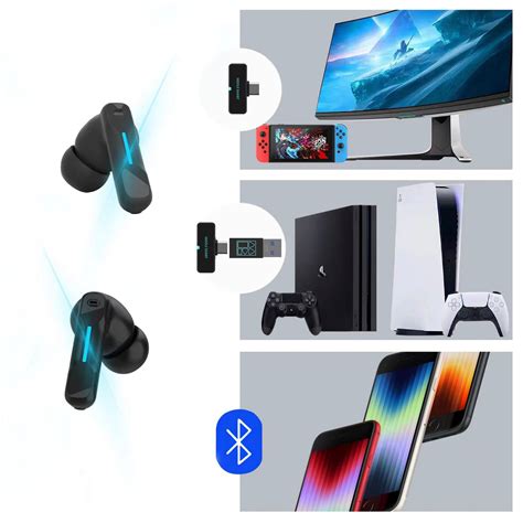 Middle Rabbit Sw4 Wireless Gaming Earbuds For Pc Ps4 Ps5 Switch Mobile