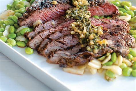 Bavette De Boeuf Chimichurri Façon Asiatique Et Salade Dedamames Le
