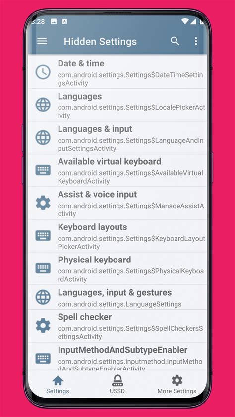 Android Hidden Settings App On Amazon Appstore