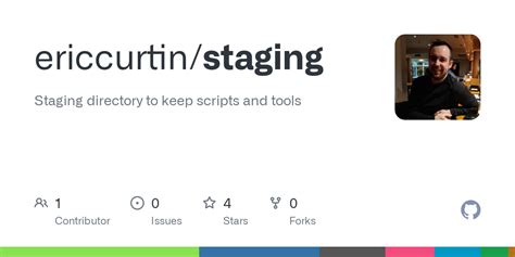 GitHub Ericcurtin Staging Staging Directory To Keep Scripts And Tools