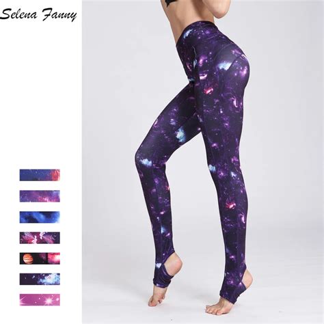 Star Sky Women Yoga Pants High Elastic Fitness Sport Leggings Tights
