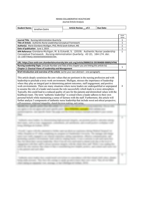 Solution Journal Article Analysis 1 Studypool