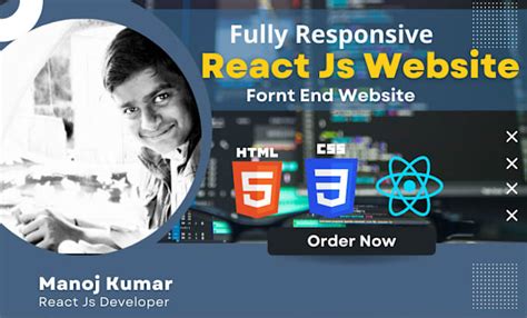 Develop Your React Js Website By Manoj Kumar Fiverr