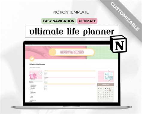 2024 All In One Notion Template Dashboard Notion Ultimate Etsy