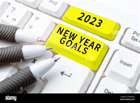 Conceptual Caption 2023 New Year Goals Business Overview Resolutions