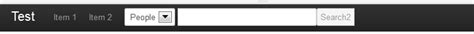 Bootstrap Navigation Bar Search Field With Combobox Or Any Drop Down