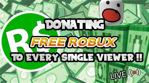 Donating FREE ROBUX To All My Viewers In PLS DONATE LIVE YouTube