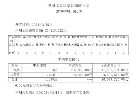 巴萨和斯图加特均赢球 足彩头奖54注208万元
