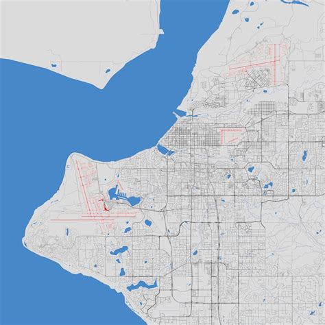 Anchorage Svg Vector Street Map Anchorage Alaska United States