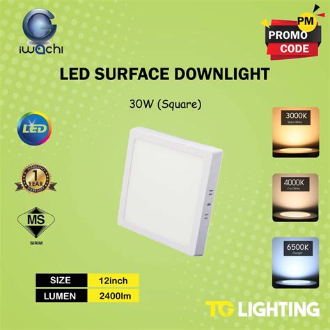 2 Years Warranty Sirim Iwachi Led Surface Downlight 718w 82