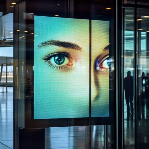 A Retina Scanning System In Use At An Airport For Highsecurity