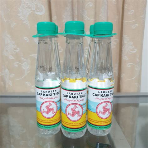 Jual Larutan Cap Kaki Tiga Plain Botol 200ml Shopee Indonesia