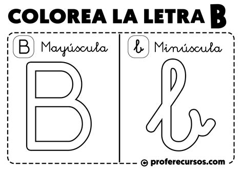 Colorear Letra B