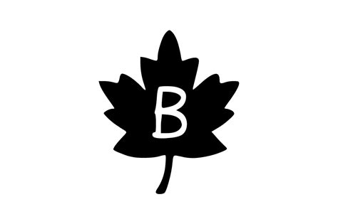 Monogram Autumn Tree Leaf B Graphic By Graphicsbam Fonts · Creative Fabrica