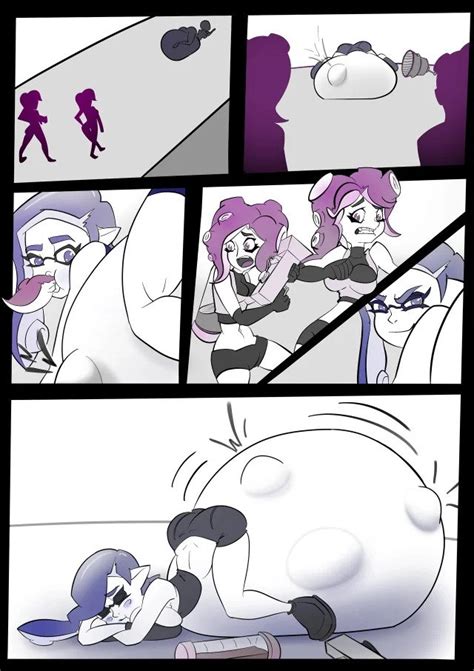 Rule 34 Agent 4 Splatoon Comic Inkling Inkling Girl Inside Stomach Octoling Octoling Girl