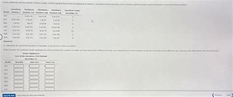 Solved Determine The Cost Of The Inventory On Chegg