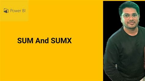 how to use sum and sumx in power bi youtube