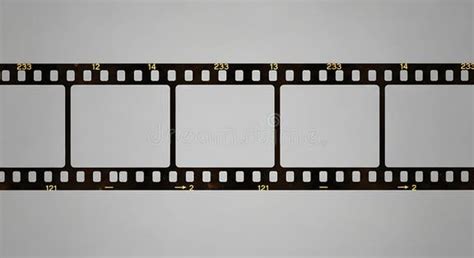 Classic 35mm Film Strip Background Template Stock Illustration