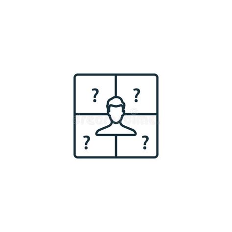Empathy Mapping Icon Monochrome Simple User Behavior Icon For